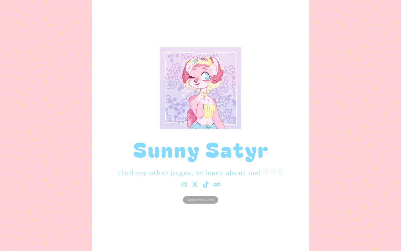 Sunny Satyrs carrd.co ♡